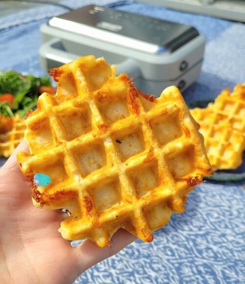 Gofre crocante cu cartofi și cașcaval (rețetă, P) — Printesa Urbana ...